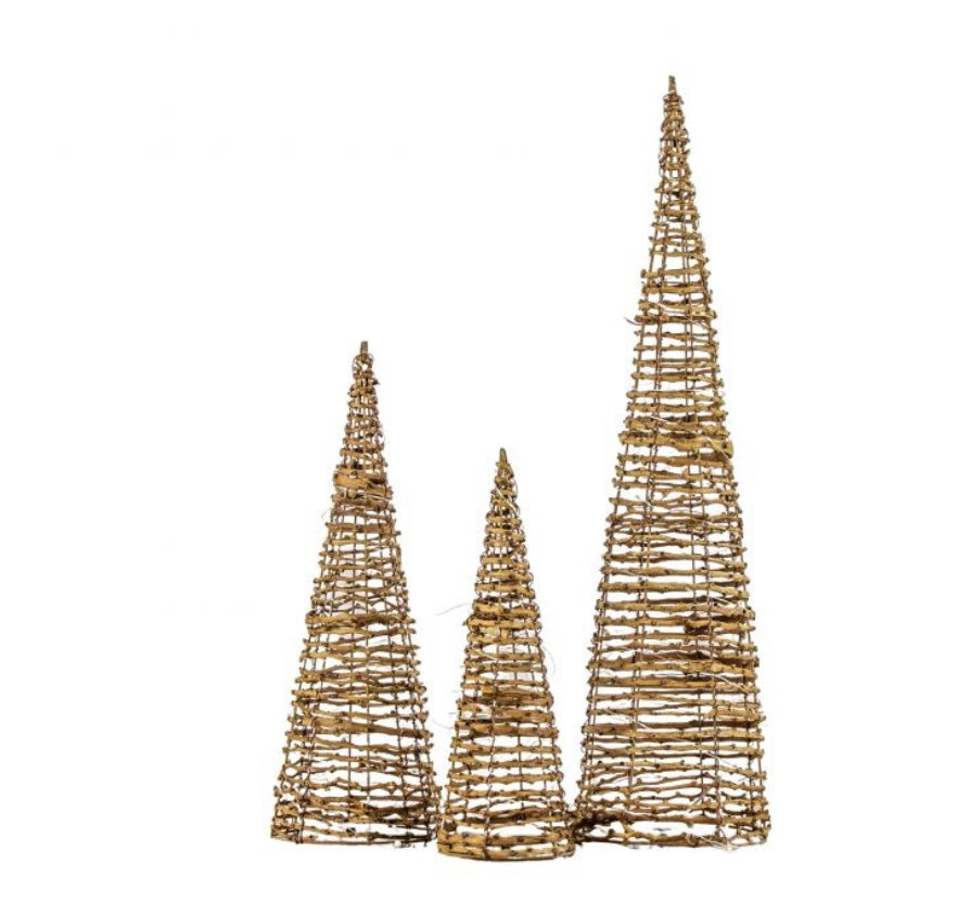 Rattan Cone Tree Set – thesnugroom